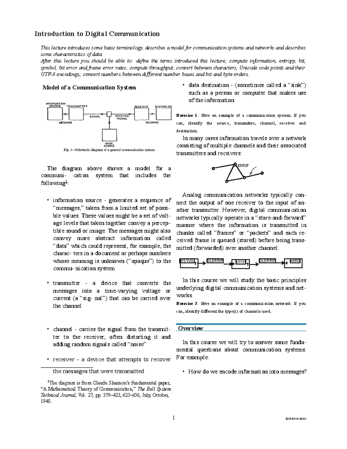 Introduction to Digital Communication - GLERRIP WSYVGI GLERRIP UYIYI ...