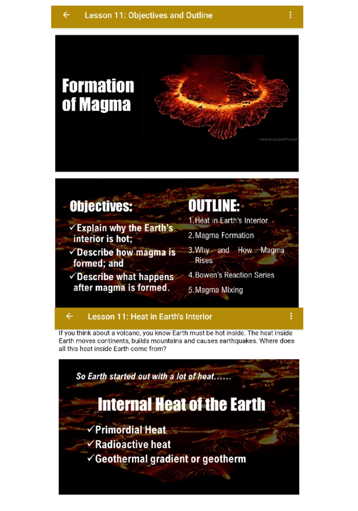 Formation OF Magma - Earth Science - Studocu