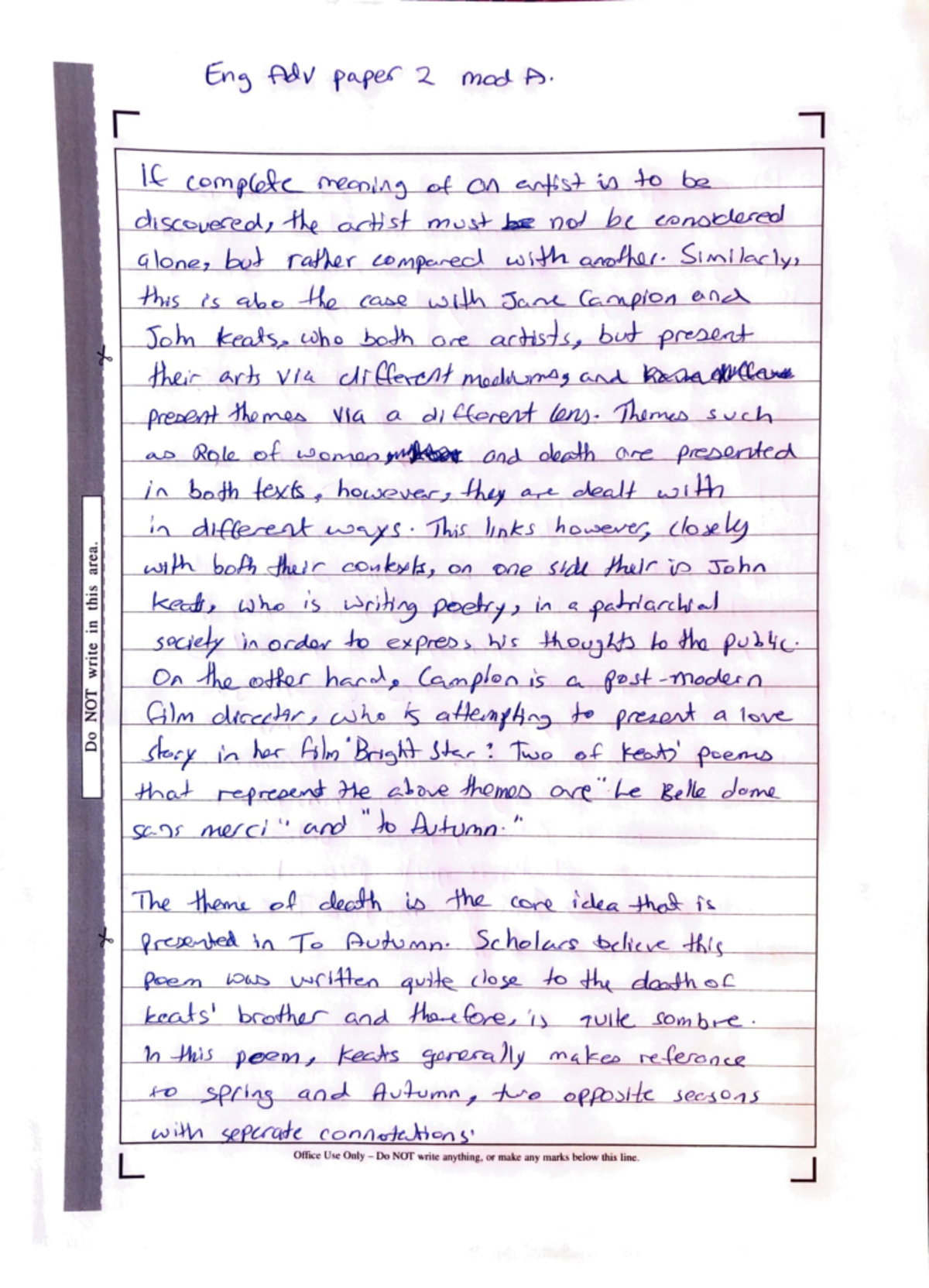 Eng adv paper 2 HSC course 2021 - 1f"-V?i 3!110 •n >s OJ O (IIA- 0 ...