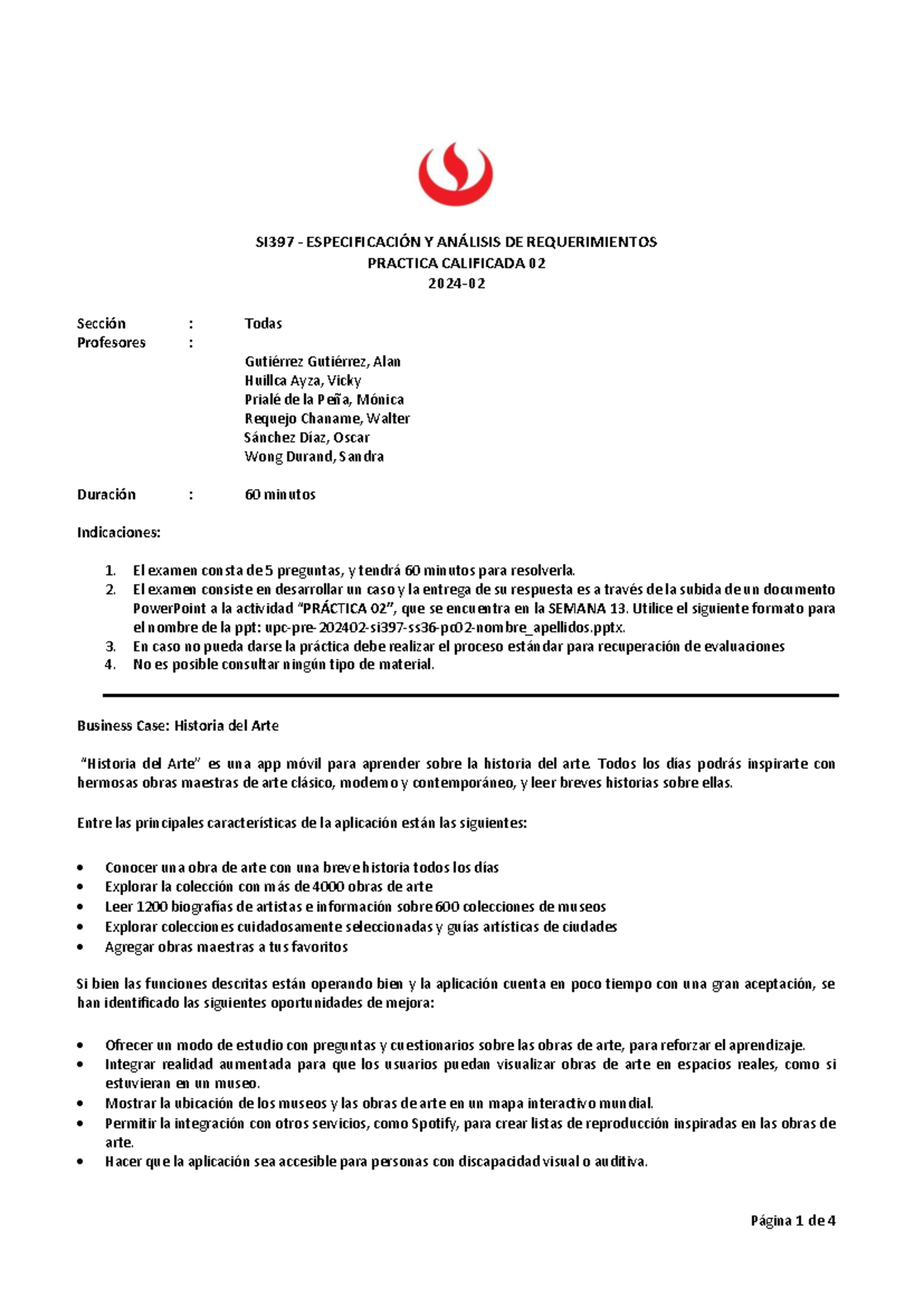 Upc pre 202402 si397 pc02 ss36 - SI397 - ESPECIFICACIÓN Y ANÁLISIS DE ...