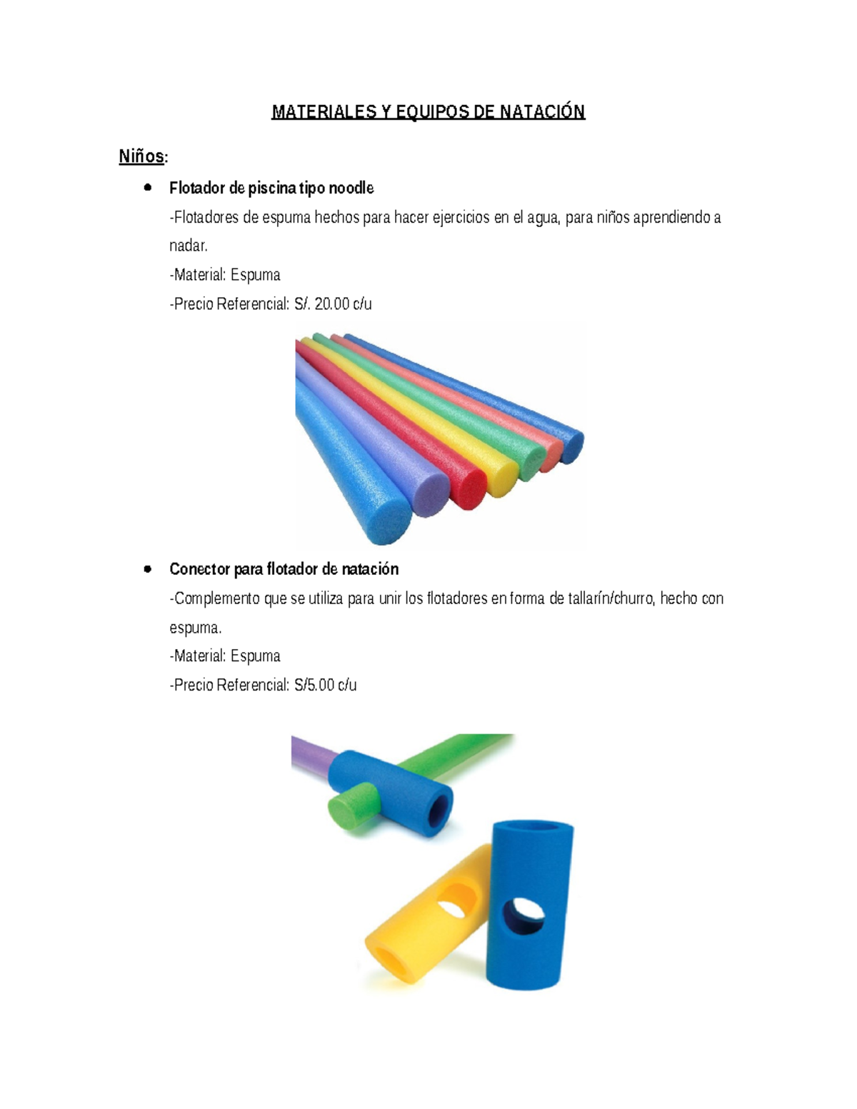 Natacion, Atletismo Y Ajedrez - MATERIALES Y EQUIPOS DE NATACIÓN Niños ...