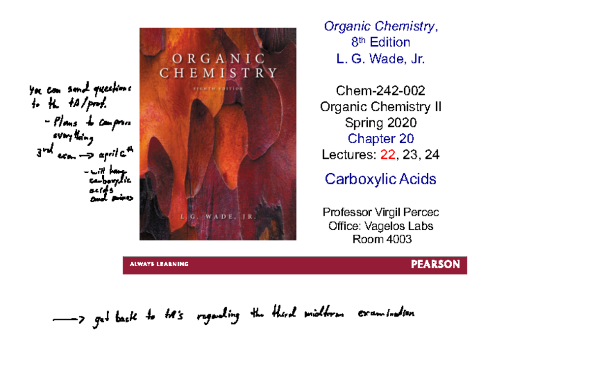Chaper 20 - Practice problems and course slides w/ notes - © 2013 ...