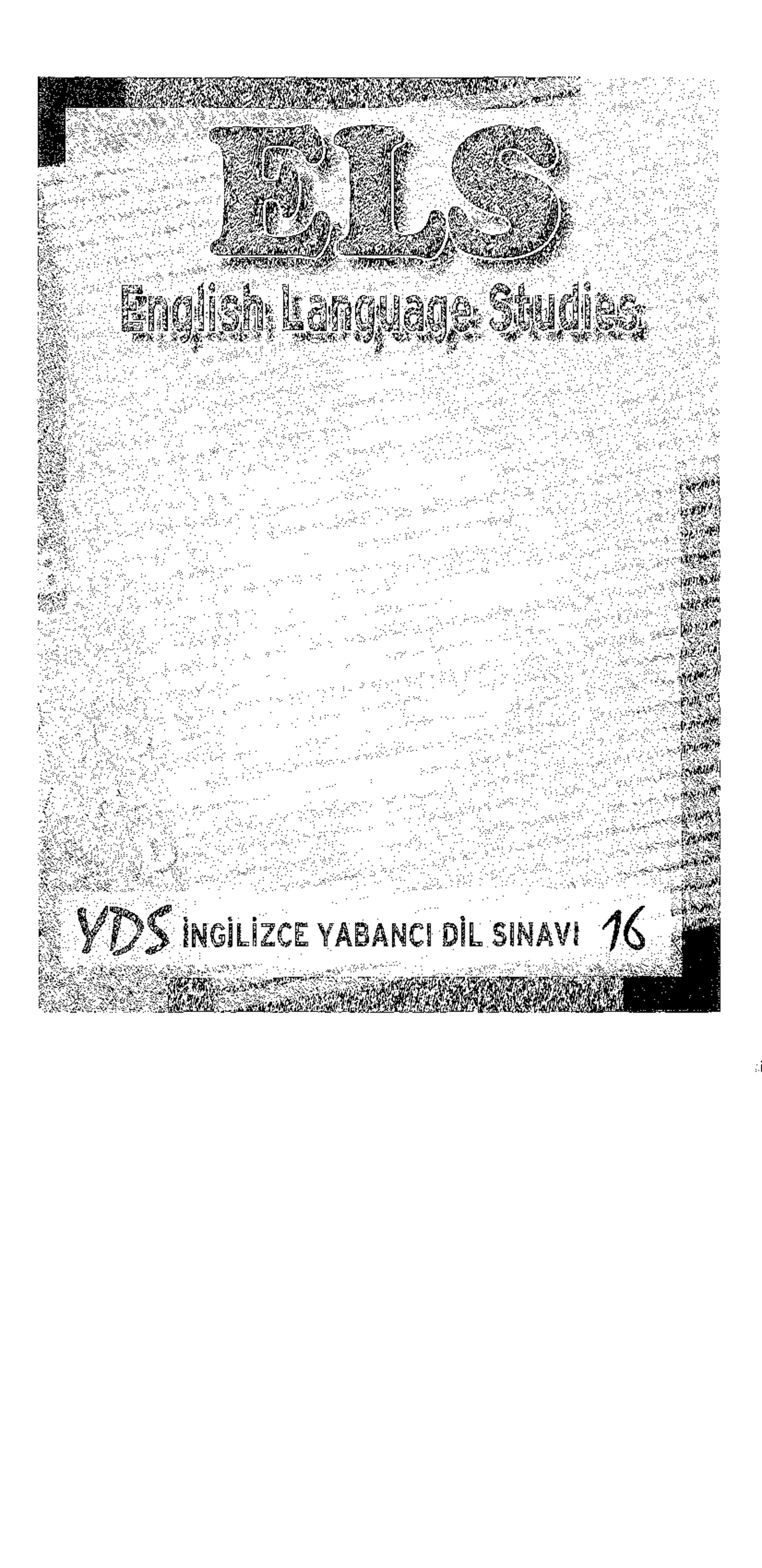 ELS-16 - good luck - ELS English Language Studies YDS ingilizce YABANCI ...