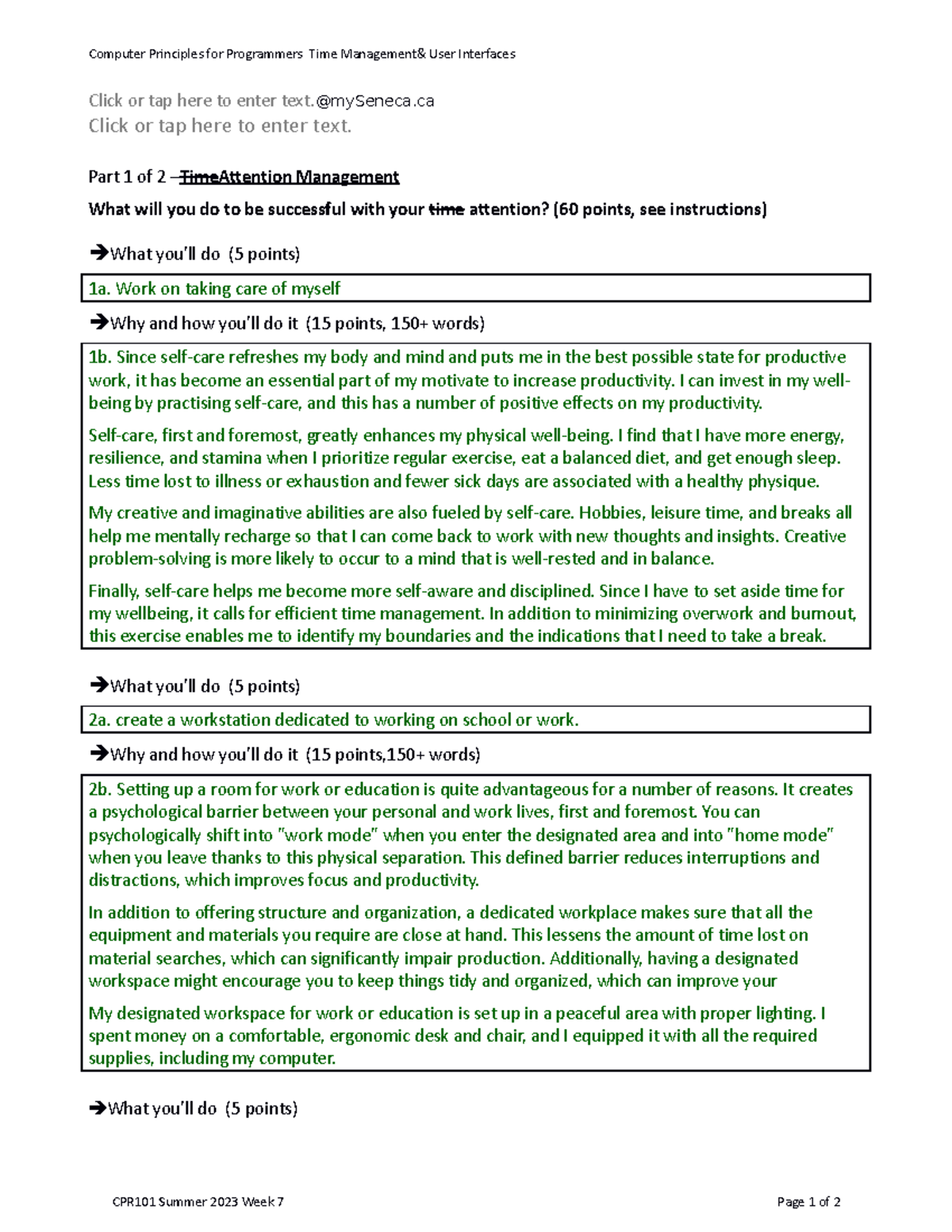 CP4P UI-Time Mgmt Activity Answer - Computer Principles for Programmers ...