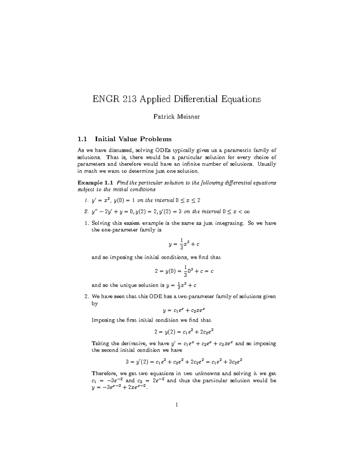 Lecture 3 - class note by the teacher first class - ENGR 213 - Concordia - Studocu