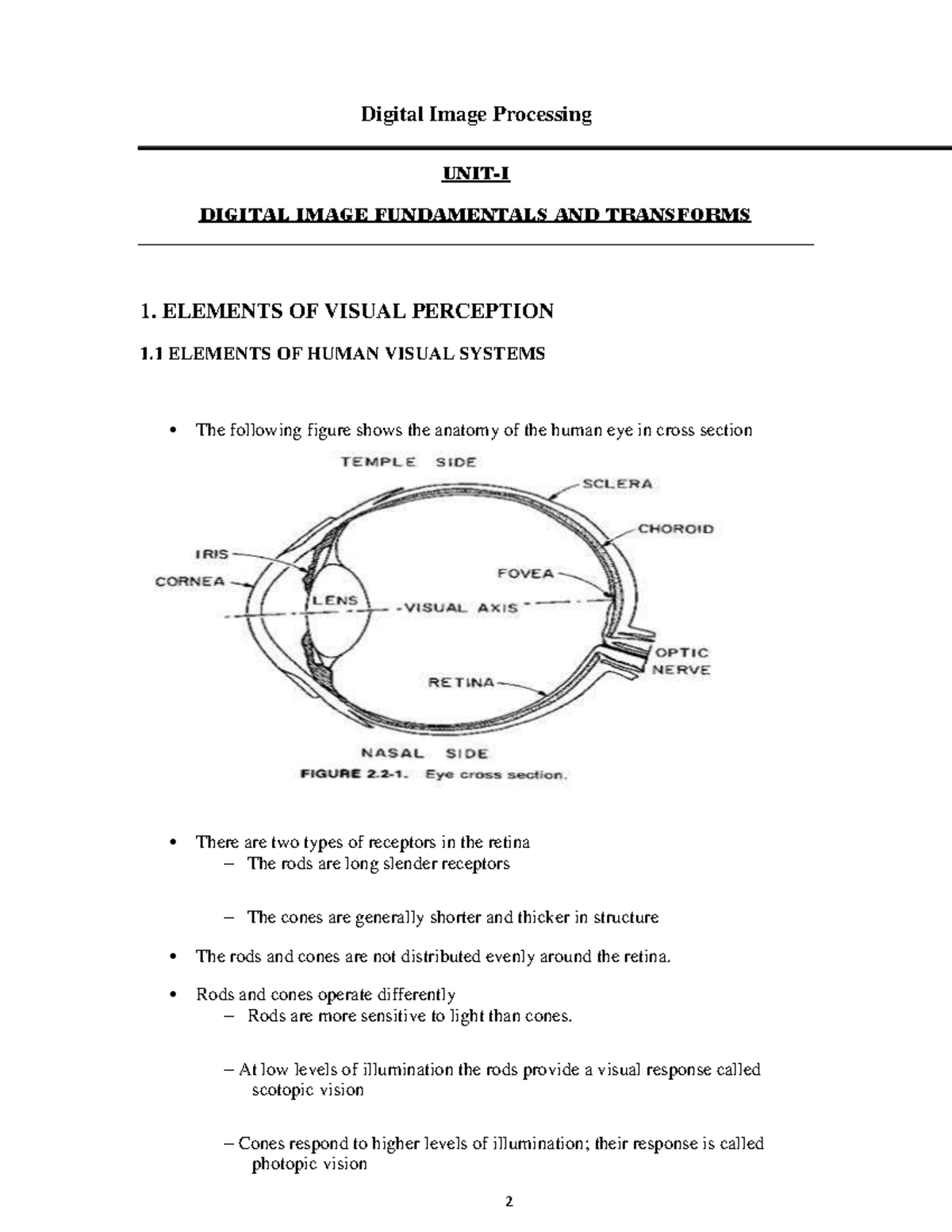 Digital image processing lecture notes 2022-2023 - Digital Image ...