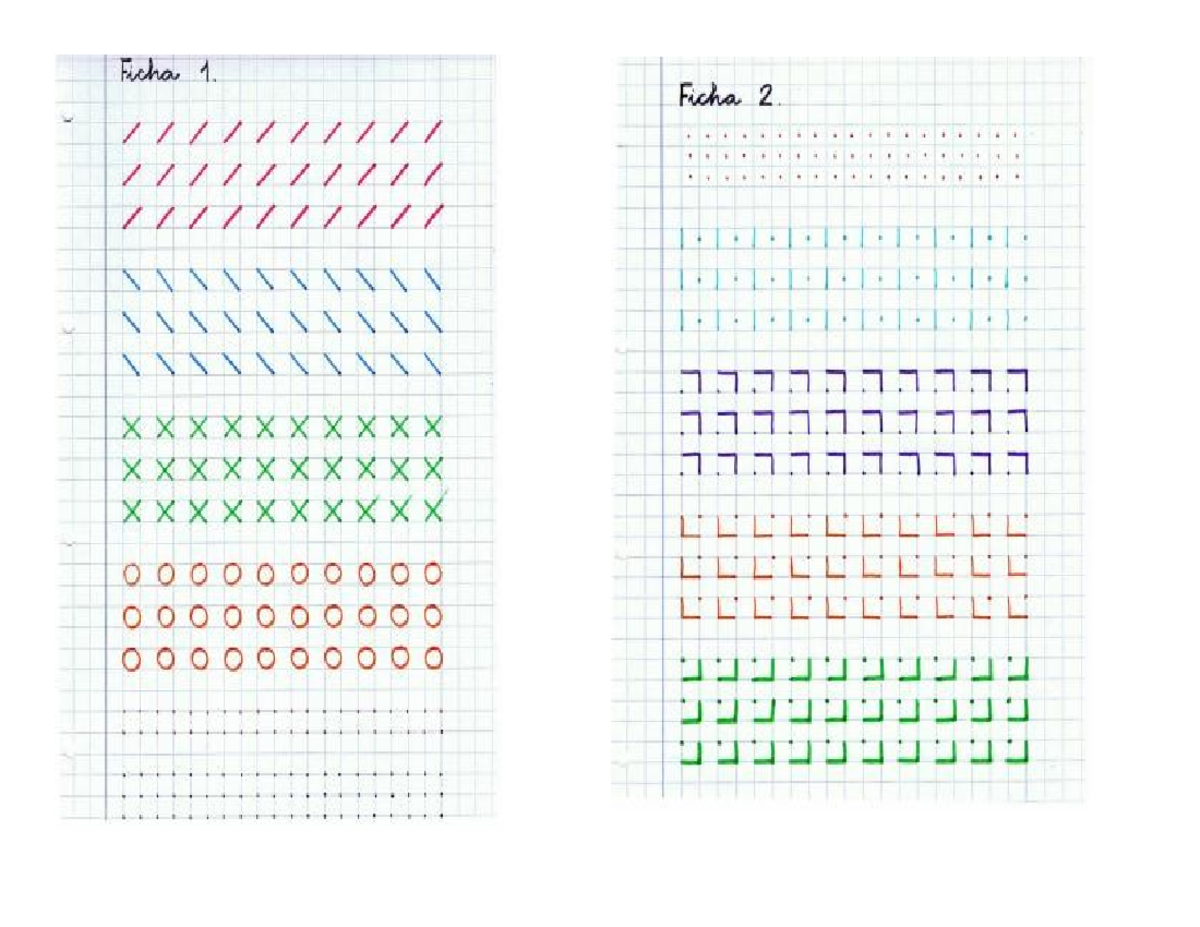 Ilide - Educacion - Ejercicios para manejo del renglón Estos ejercicios ...