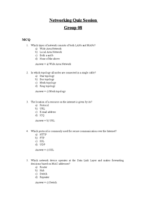 Assignment Activity - Activity 01 - Discuss the benefits and constraints of different network ...
