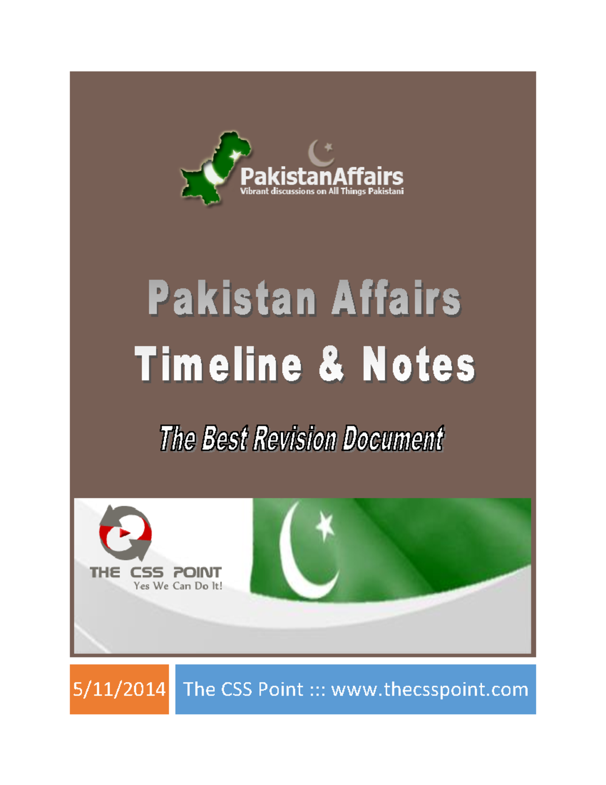 CSS Pakistan Affairs Timeline and Notes - 5/11/2014 The CSS Point ...