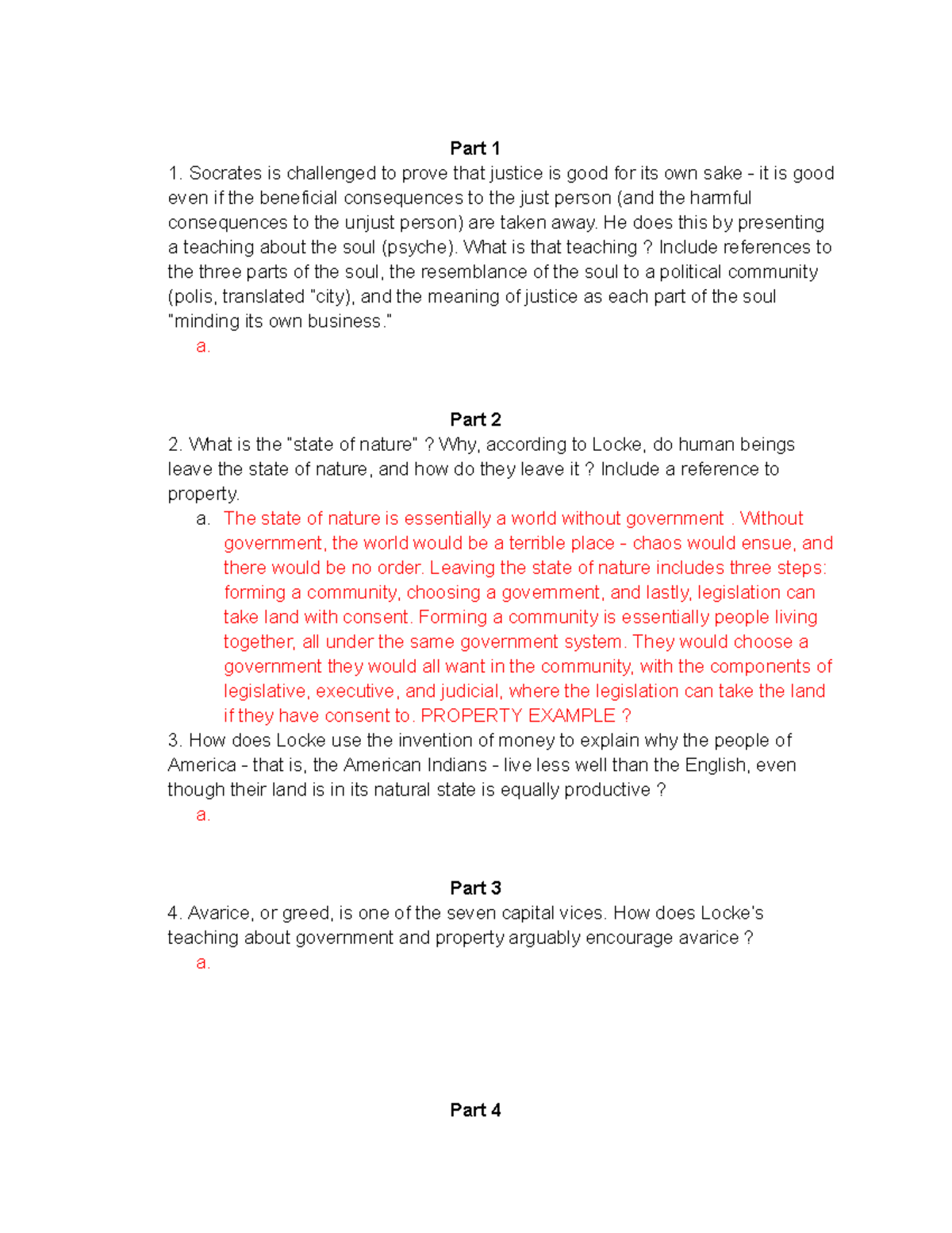 Ethics Final Exam Questions - Part 1 Socrates is challenged to prove ...