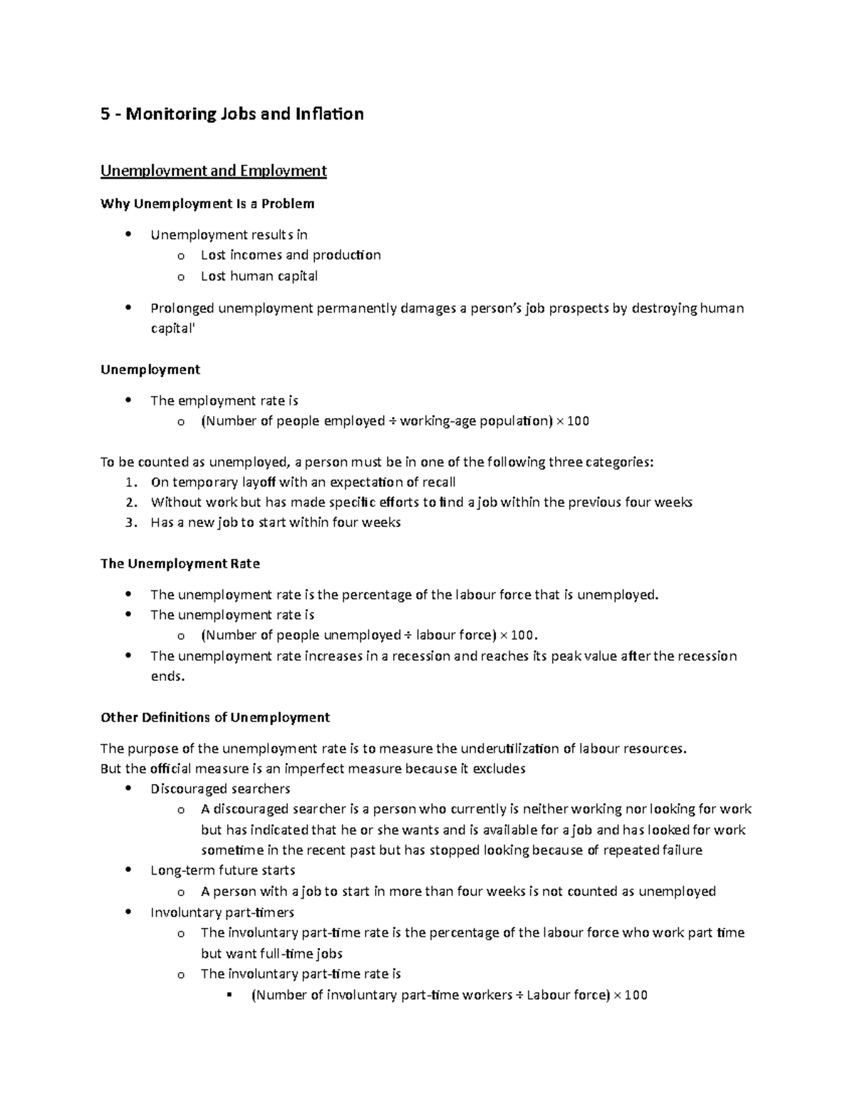 5 - Monitoring Jobs and Inflation - 5 - Monitoring Jobs and Inflation ...