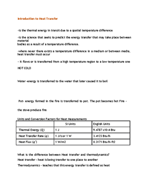 Factors affecting the rate of heat transfer by convection - Coefficient ...