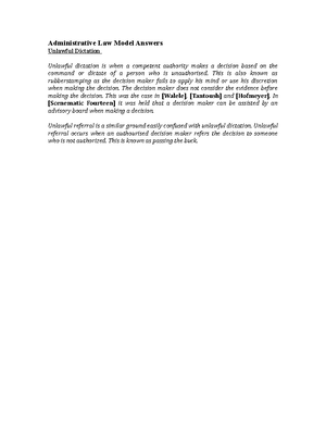 Admin Block 1 Notes - LAWS4063A - Wits University - Studocu