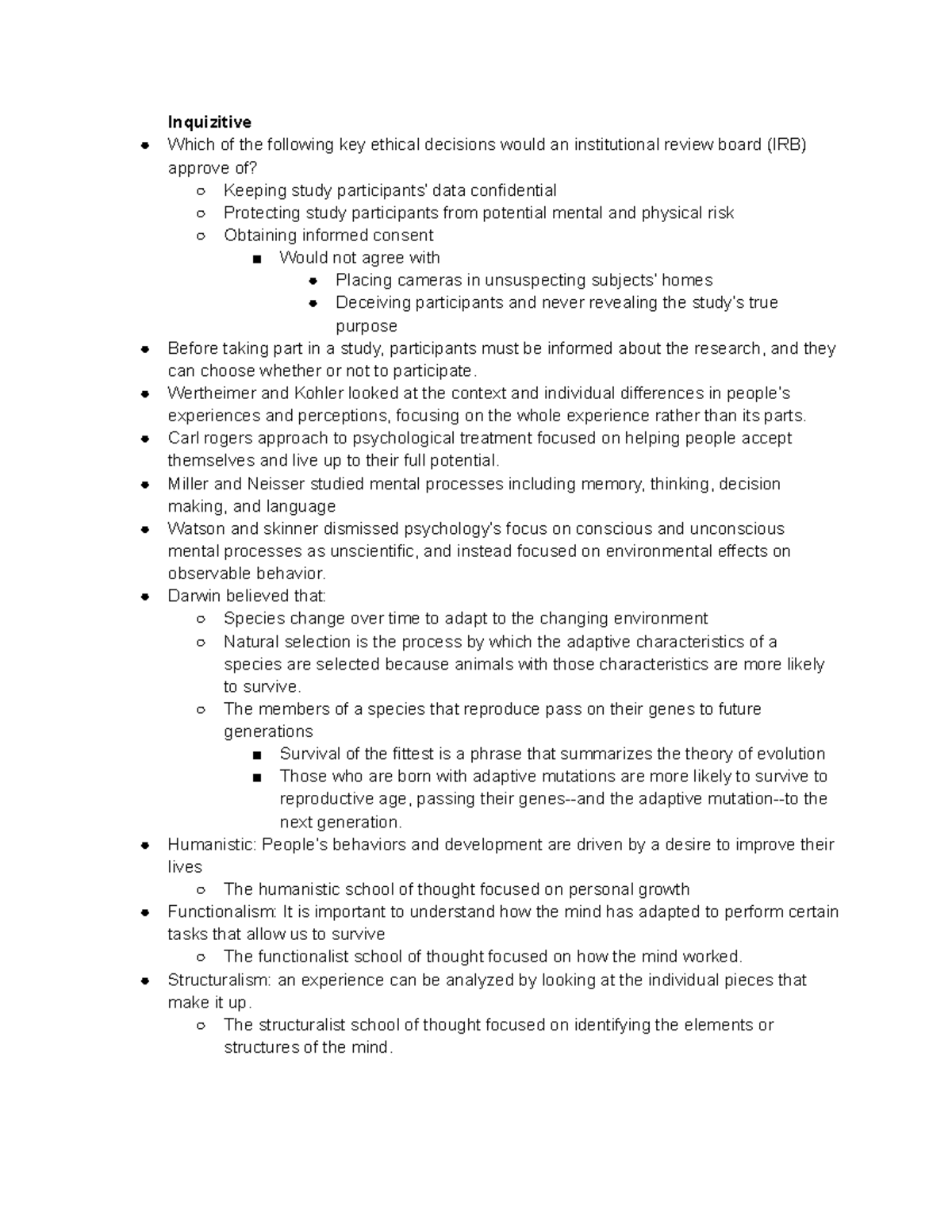 Inquizitive Chapter 1 assignment - Inquizitive Which of the following ...