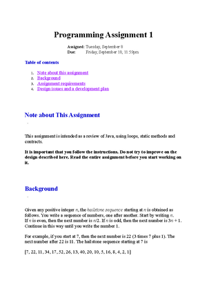 Programming Assignment 3 - 2. 3. Functional requirements Example Nonfunctional requirements ...