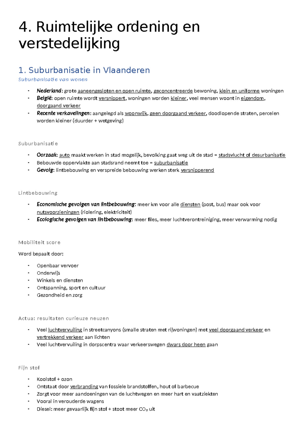 Ruimtelijke ordening en verstedelijking - 4. Ruimtelijke ordening en ...