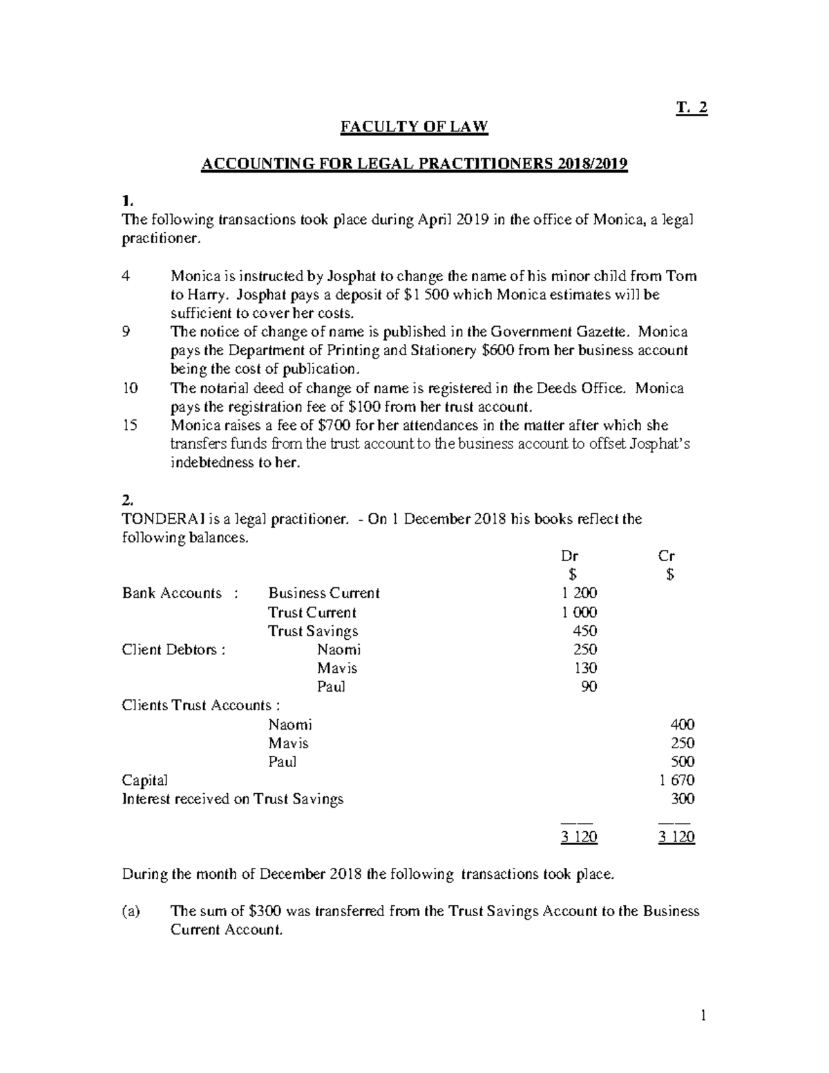 T 2 - Trust Entries - accounting materials for learners - 1 T. 2 ...