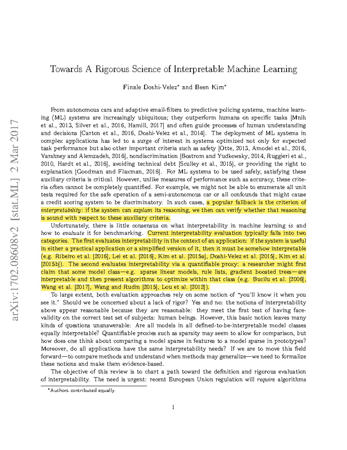 4 - Towards a rigorous science of interpretable machine learning ... 4 - Towards a rigorous science of interpretable machine learning ...