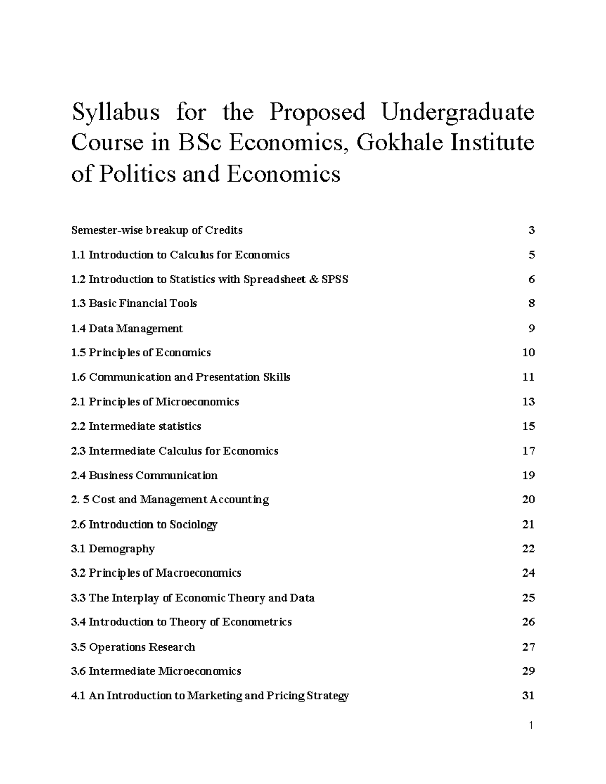 UG Syllabus-1 - Updated syllabus - Syllabus for the Proposed ...