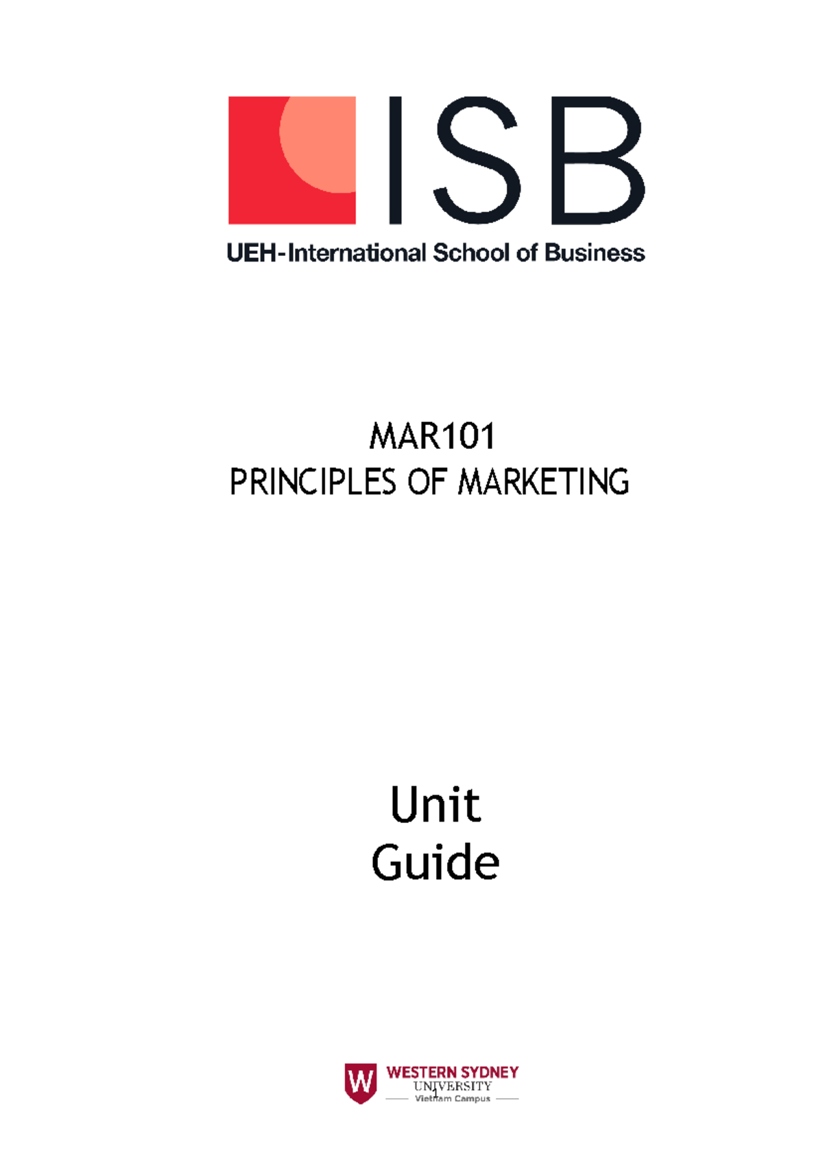 Learning Guide Principles of Marketing - MAR PRINCIPLES OF MARKETING ...