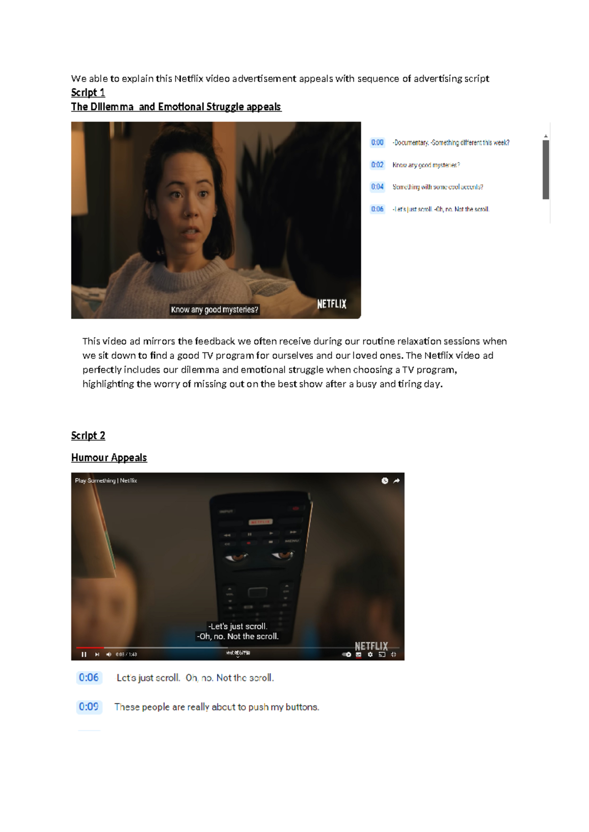 Netflix appeals - We able to explain this Netflix video advertisement ...