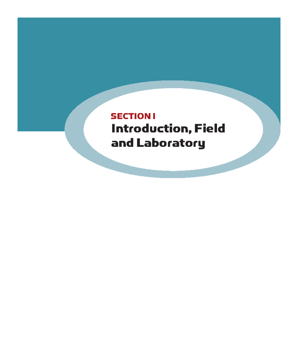 02 Chapter 1 - SECTION I Introduction, Field and Laboratory From top ...