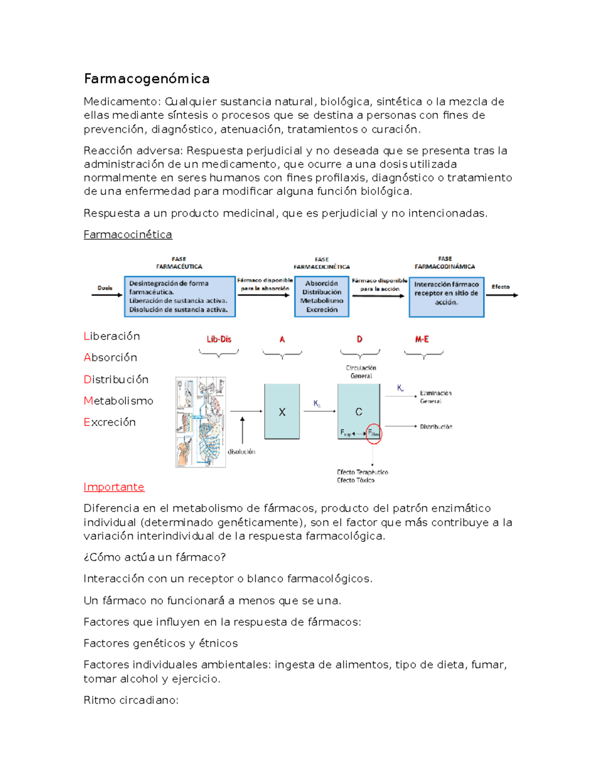 Farmacogenómica - Farmacogenómica Medicamento: Cualquier sustancia ...