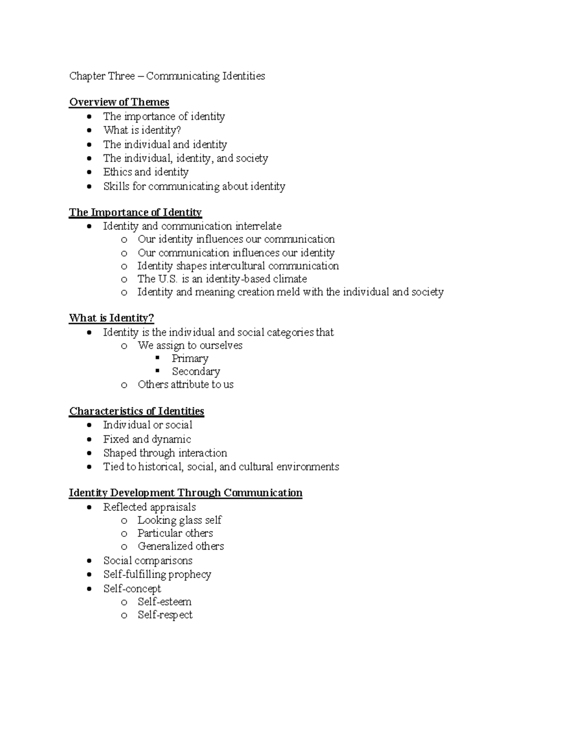 Chapter Three – Communicating Identities - Chapter Three ...