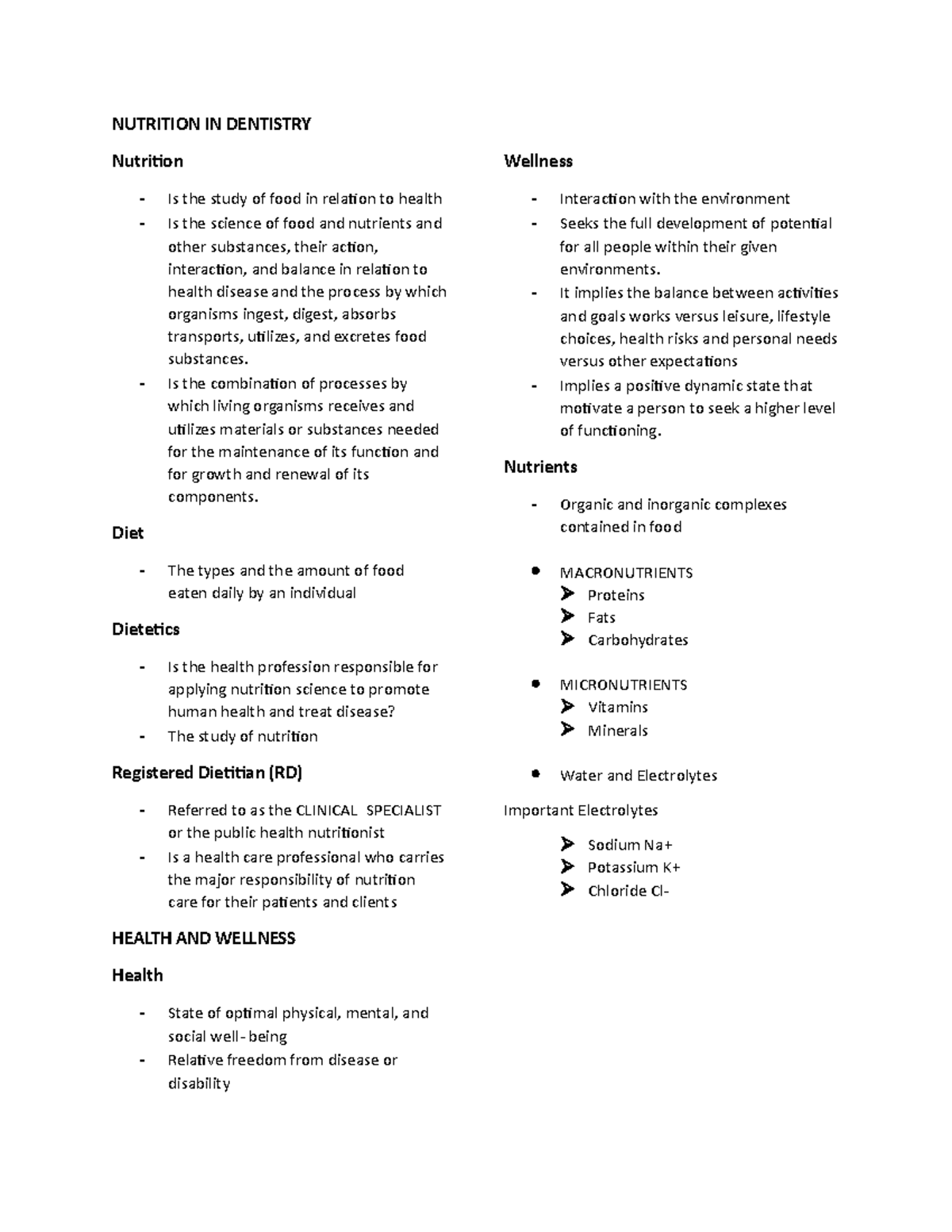Nutrition-IN- Dentistry - NUTRITION IN DENTISTRY Nutrition - Is the ...