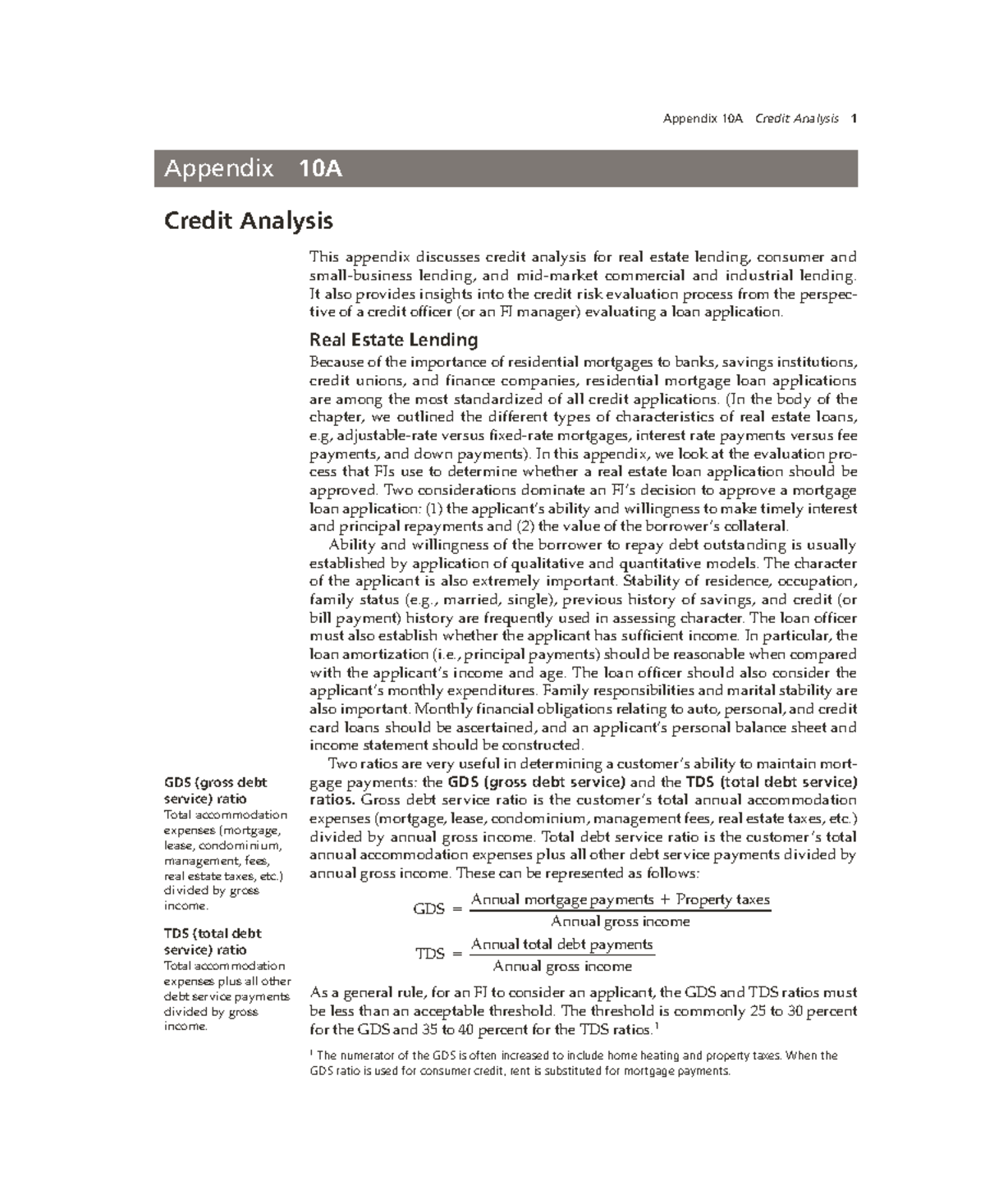 Sau34809 app10A 001 013 - Appendix 10A Credit Analysis 1 Appendix 10A ...