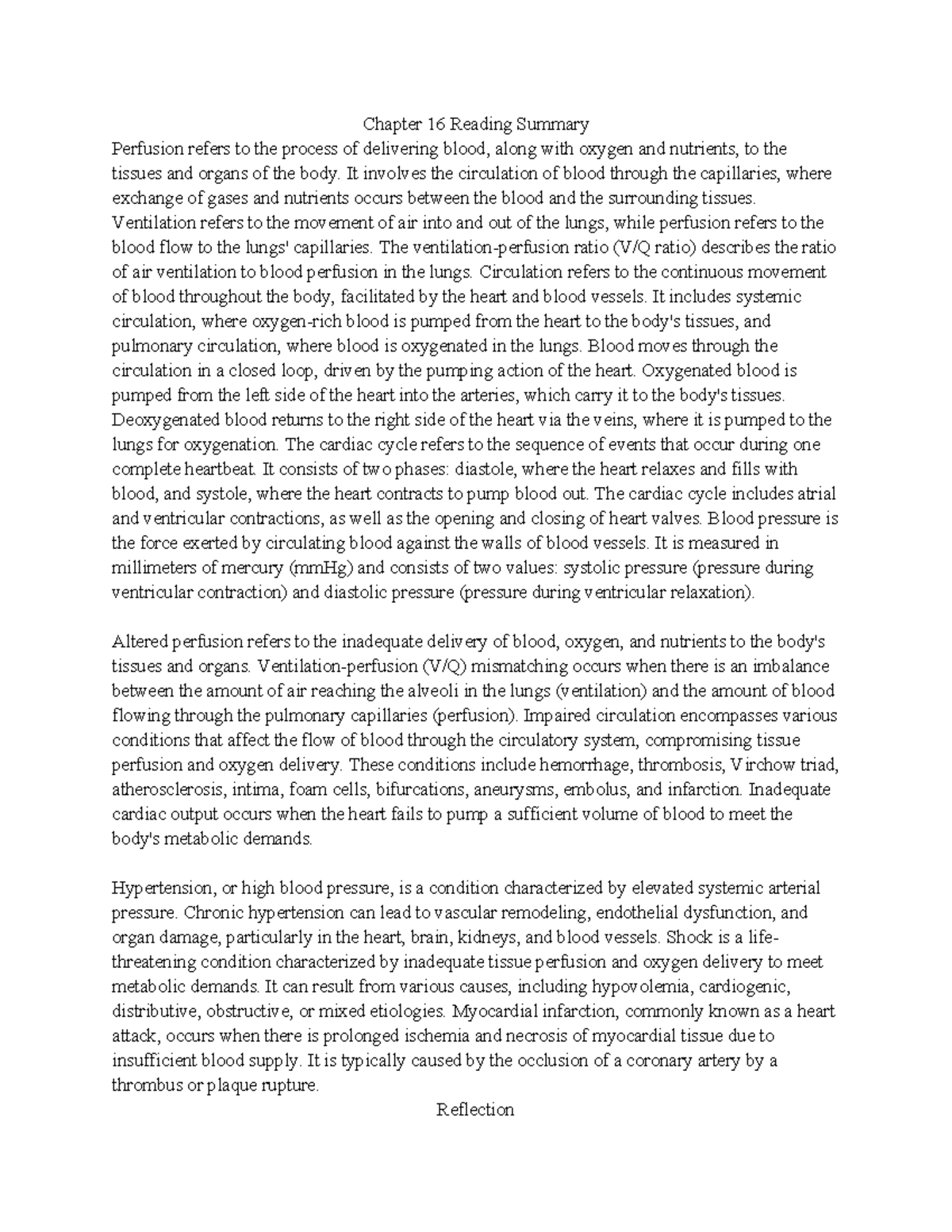 Chapter 16 Reading Summary and Reflection - Chapter 16 Reading Summary ...