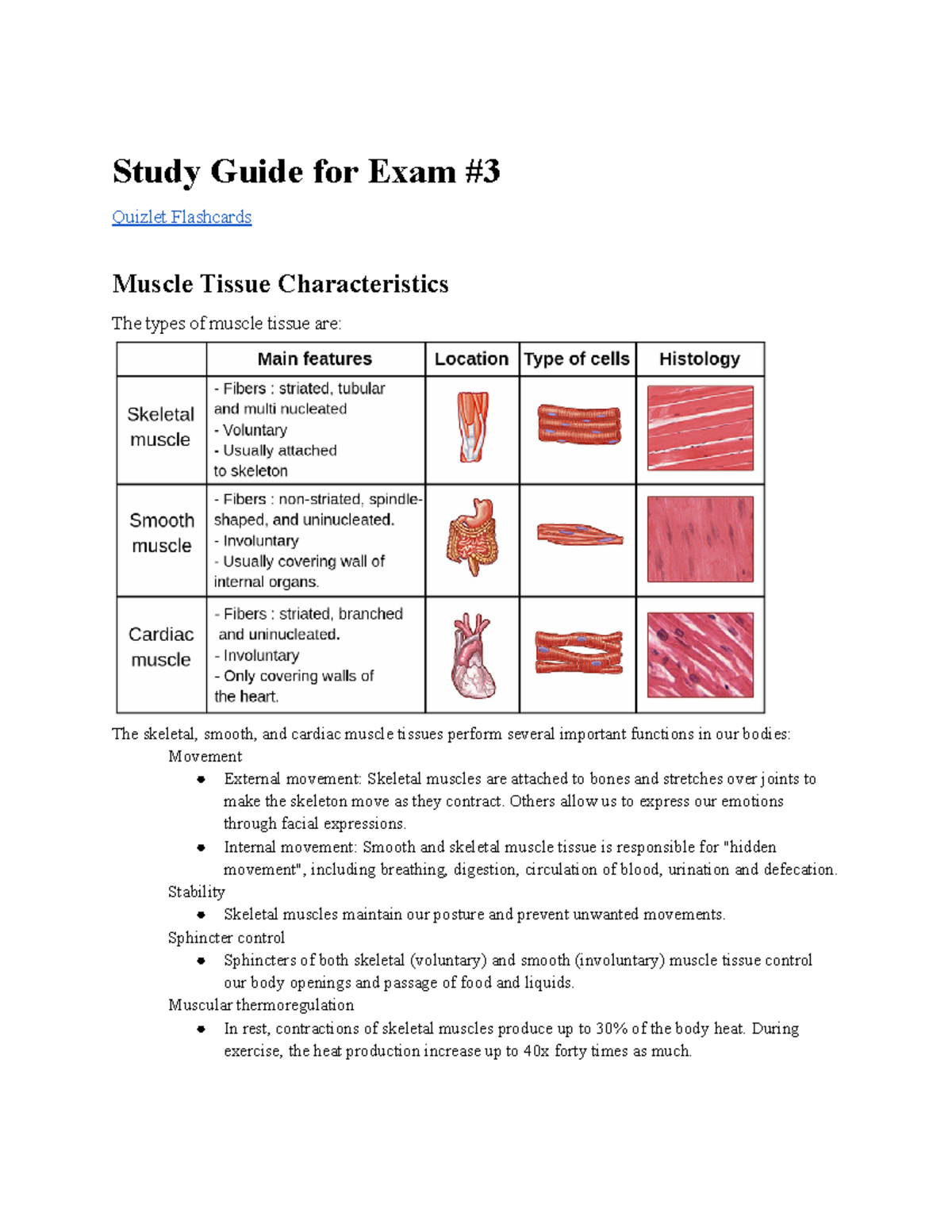 Study Guide for Exam #3 - Study Guide for Exam ####### Quizlet ...