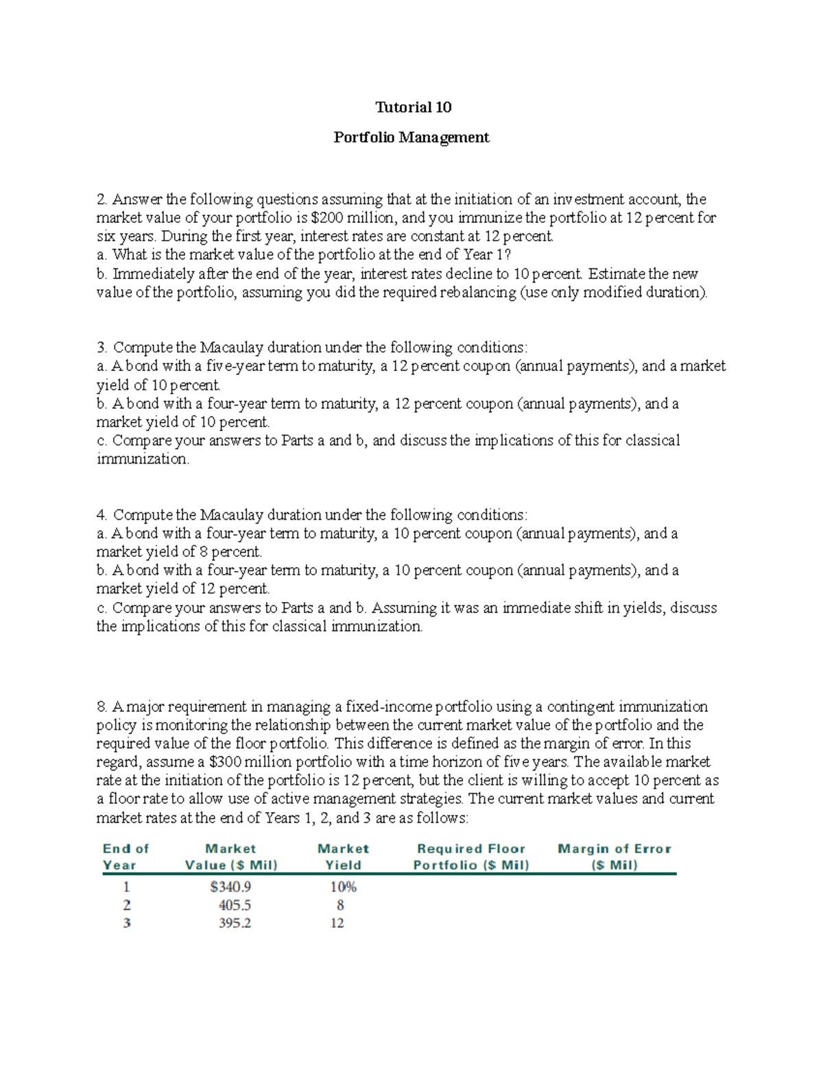 Tutorial 10 PM Question and Answers activities - Tutorial 10 Portfolio ...