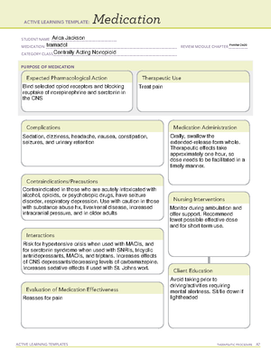 Gentamycin - Medication template - ACTIVE LEARNING TEMPLATES Medication ...