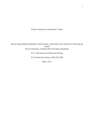 Culture Project Instructions and Rubric S22 - CULTURE PROJECT ...