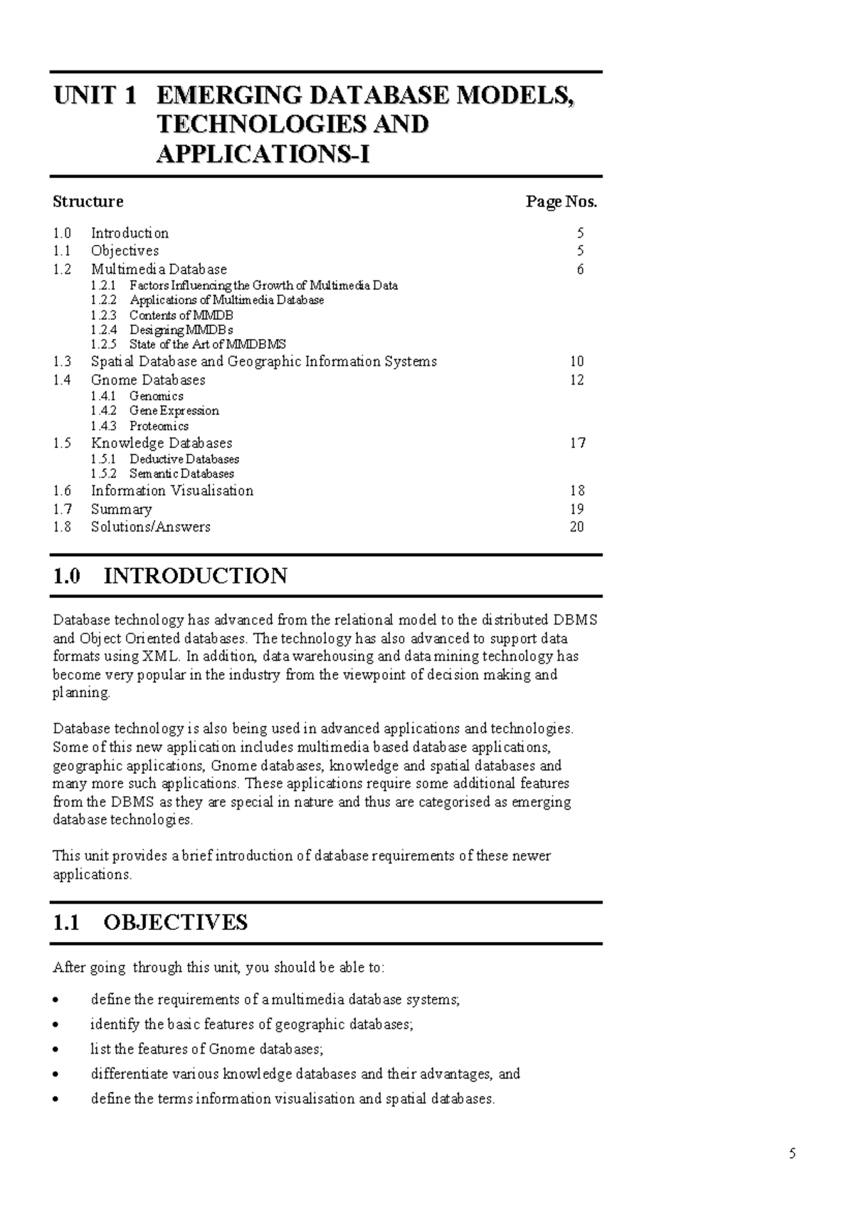 Block-4 MS-043 Unit-4 - material of MCS-043 - Emerging Database Models, Technologies and - Studocu