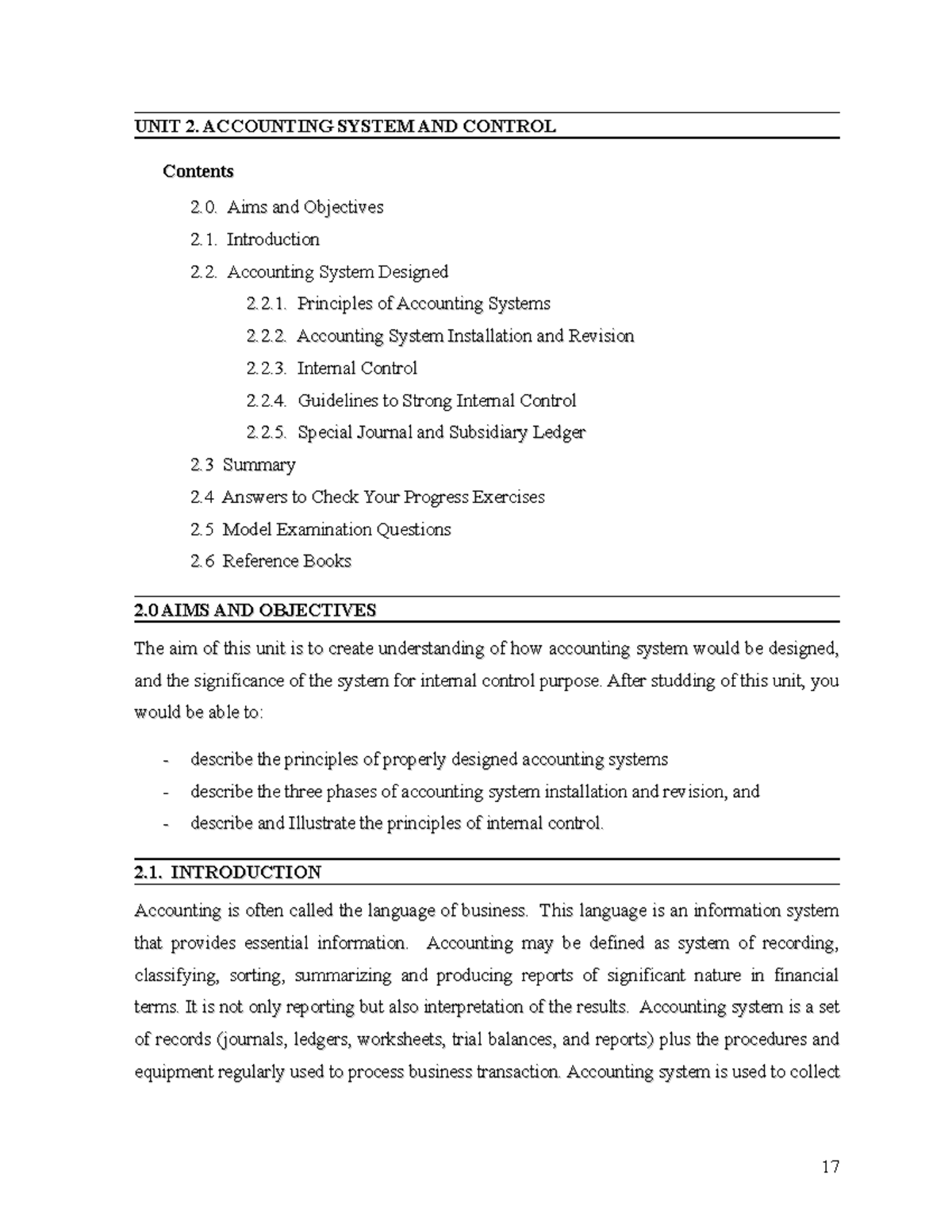 Accounting 2 - UNIT 2. ACCOUNTING SYSTEM AND CONTROL UNIT 2. ACCOUNTING ...