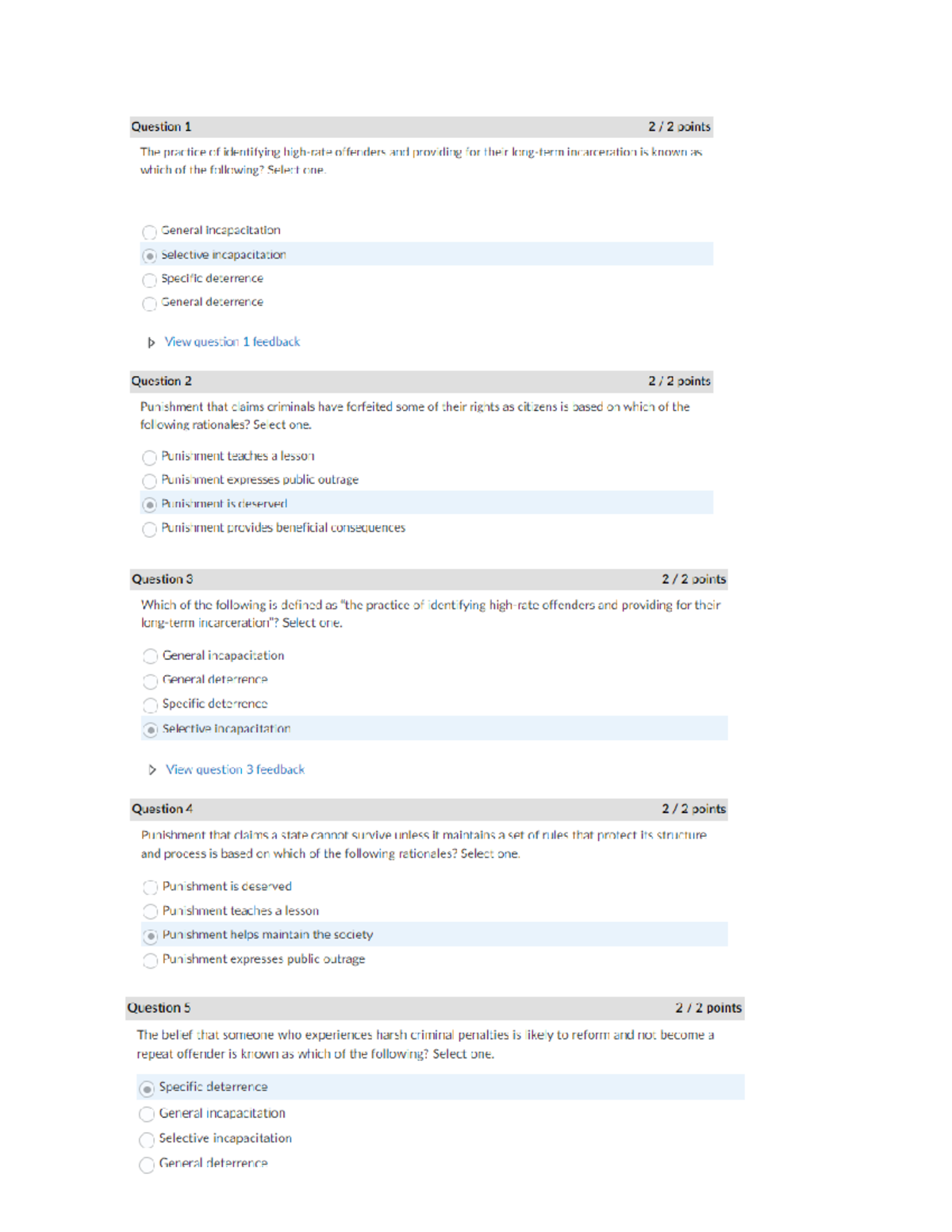 CJ 210 1-3 Module One Quiz - CJ 210 - Studocu