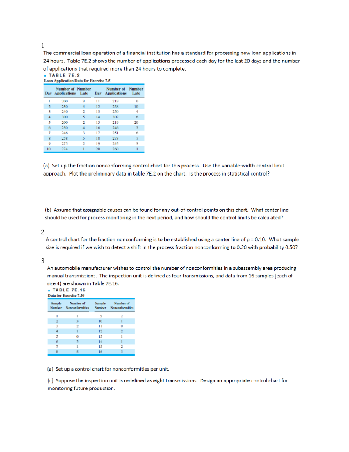 HW 3 Control Charts for Attribute Control - HPAM-GP.2825 - Studocu