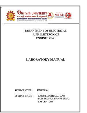 CBCS UNIT 5 PART 1 - CBCS UNIT 5 PART 1 - Basic Electrical and Electronics Engineering - Studocu