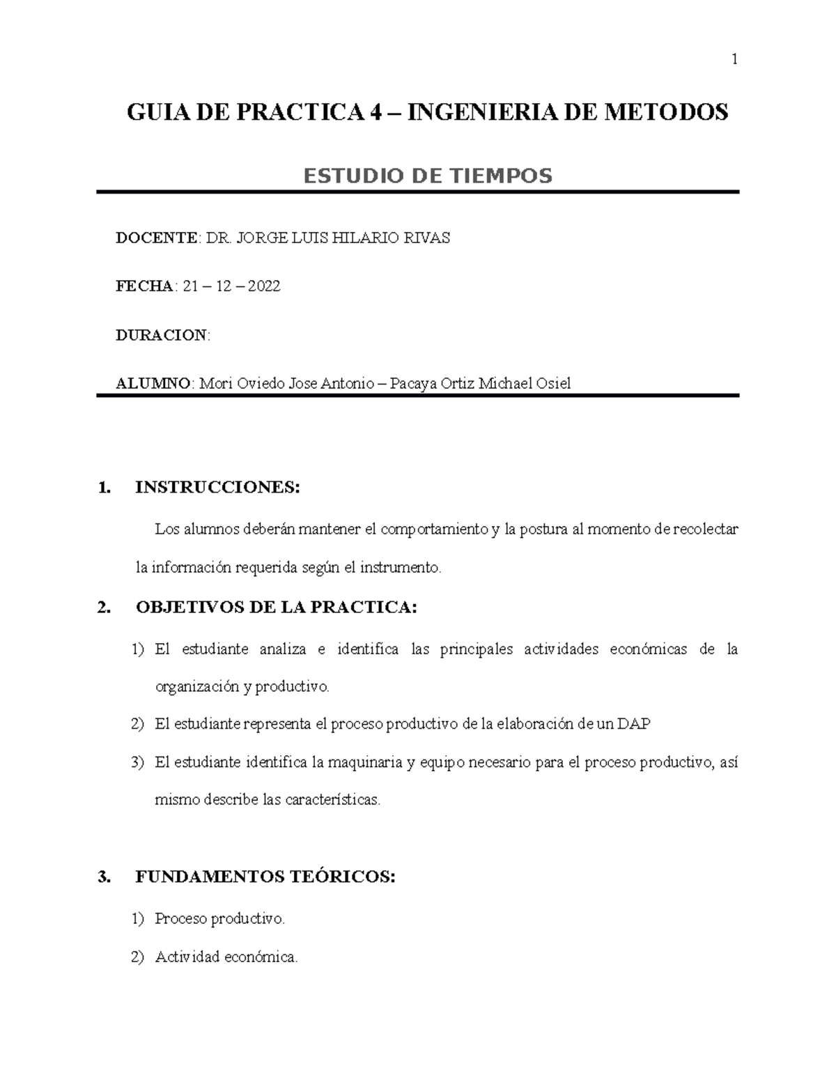 GUIA Numero 4 - JOSE MORI - Michael Osiel - GUIA DE PRACTICA 4 ...