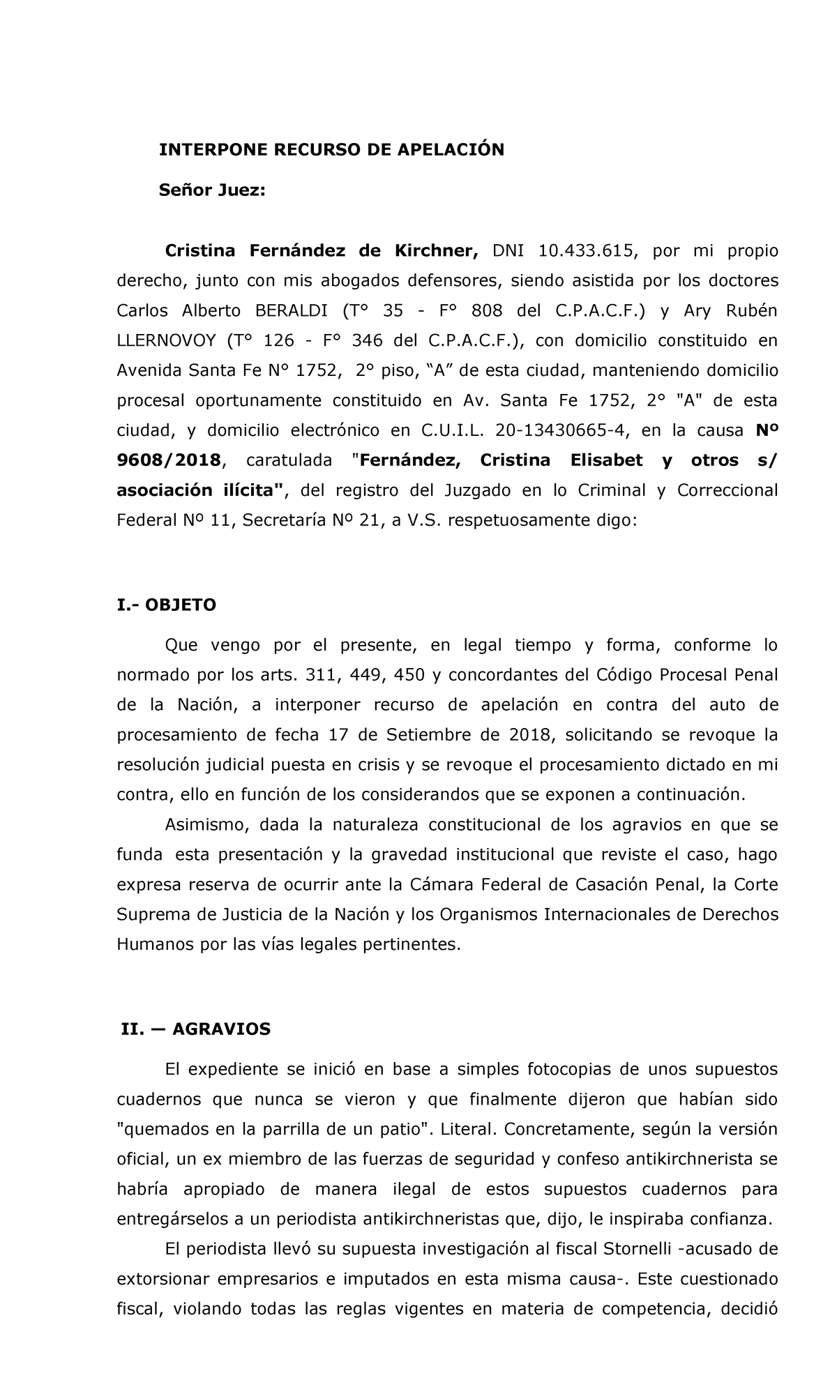 Tp 11 De Su Interpone Recurso De ApelaciÓn Interpone Recurso De