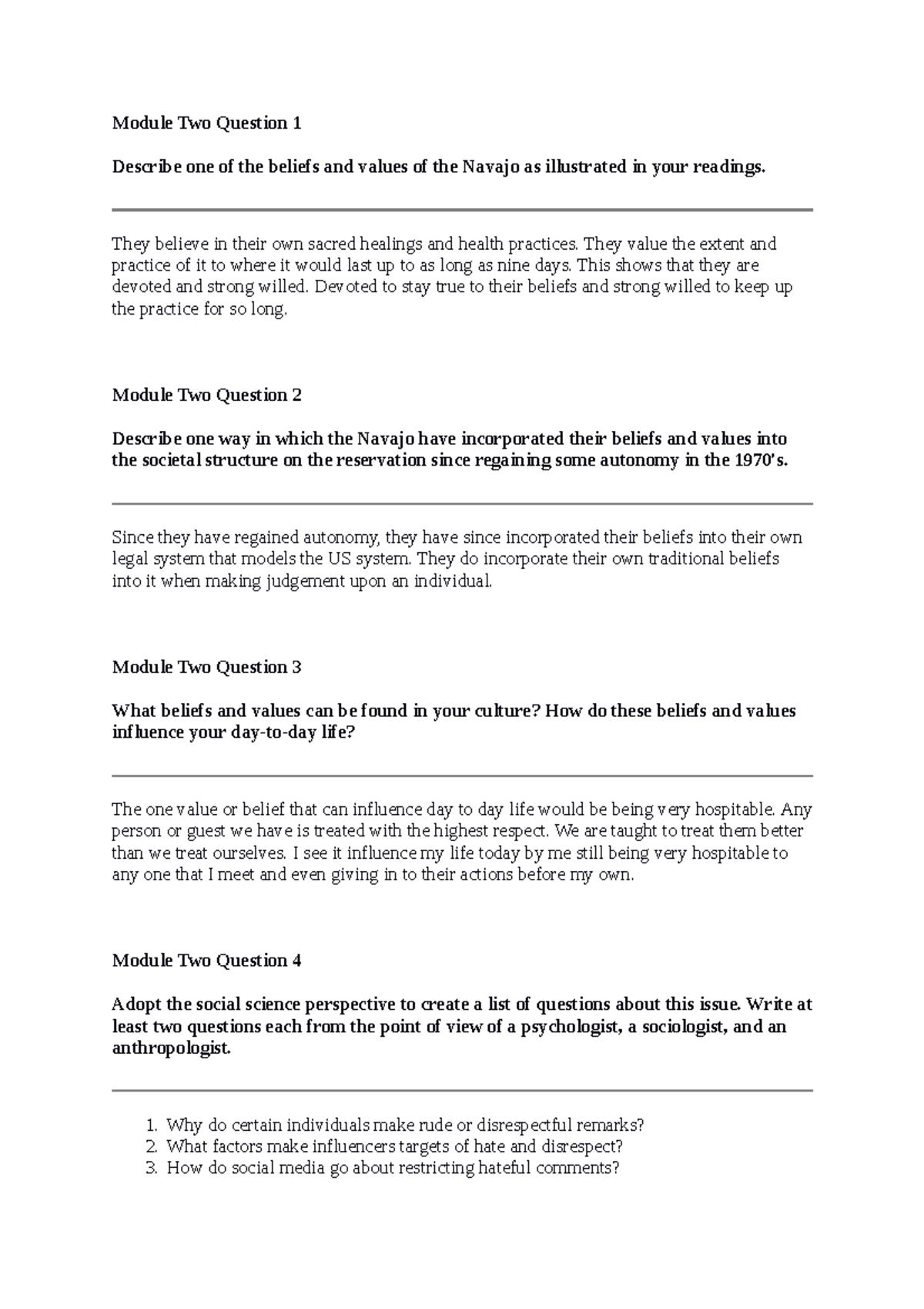 Nathan Vang SCS 200 Applied Social Sciences MOD 2 - Module Two Question ...