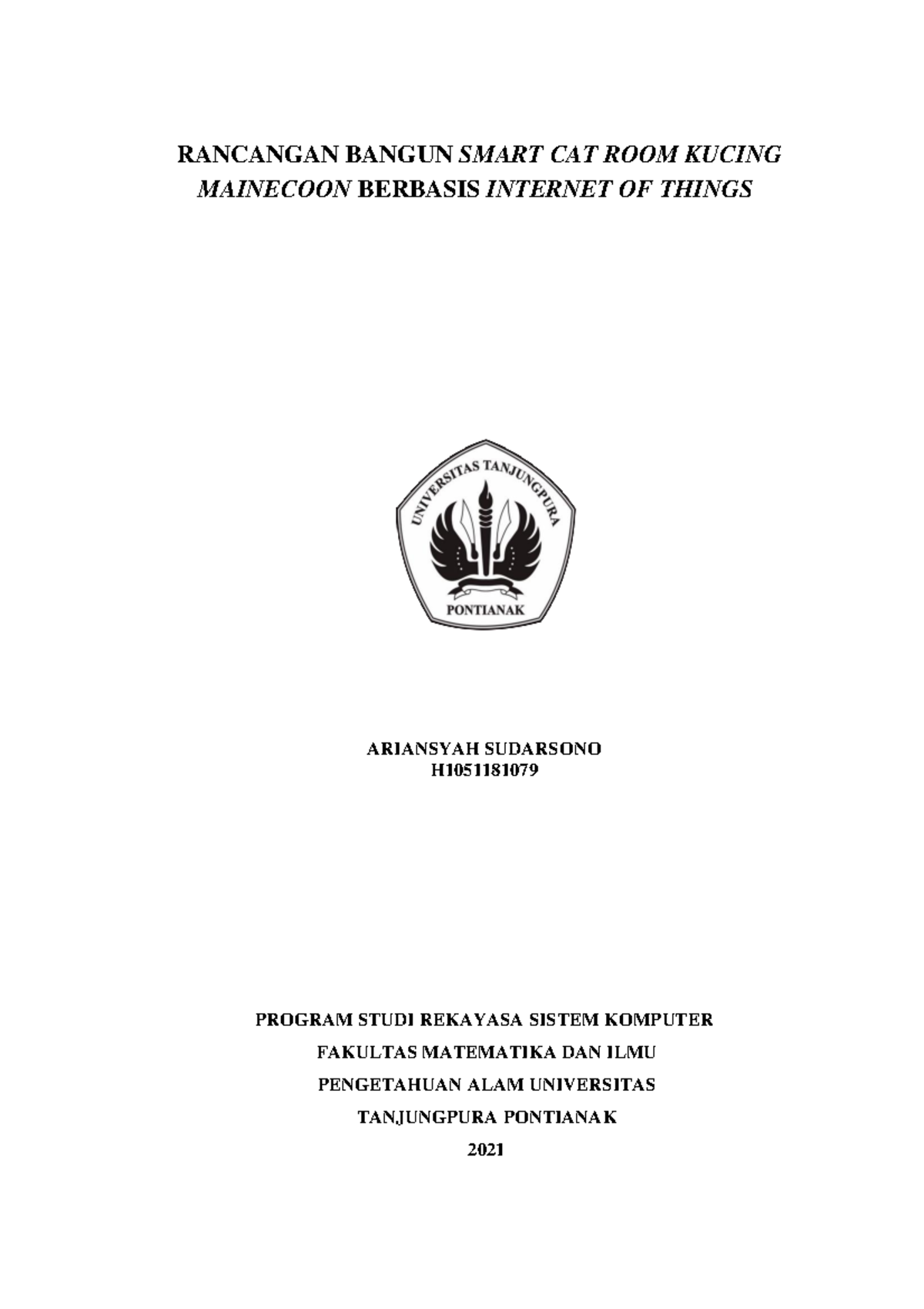 UAS Teknik Penulisan Karya Ilmiah - RANCANGAN BANGUN SMART CAT ROOM ...