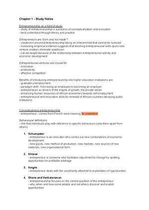 Lecture Notes (Chapter 3-4) - Chapter 3 The evolution of managerial ...