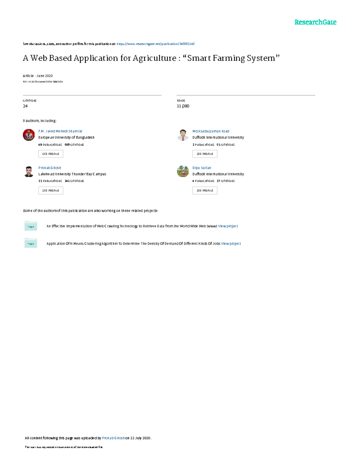AWeb Based Applicationfor Agriculture Smart Farming System - See ...