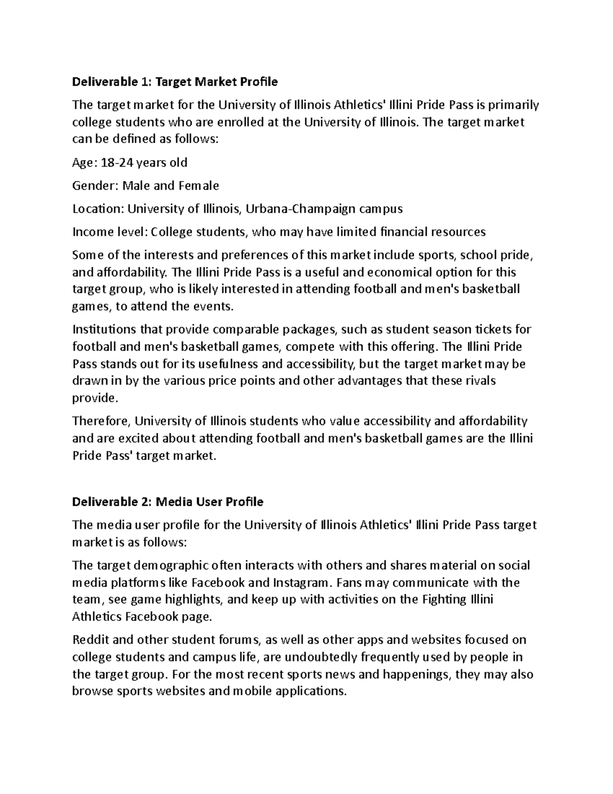 MKT1714 MKT328m SP23 Course 5 Module 2 Exercise Honganh - Deliverable 1 ...