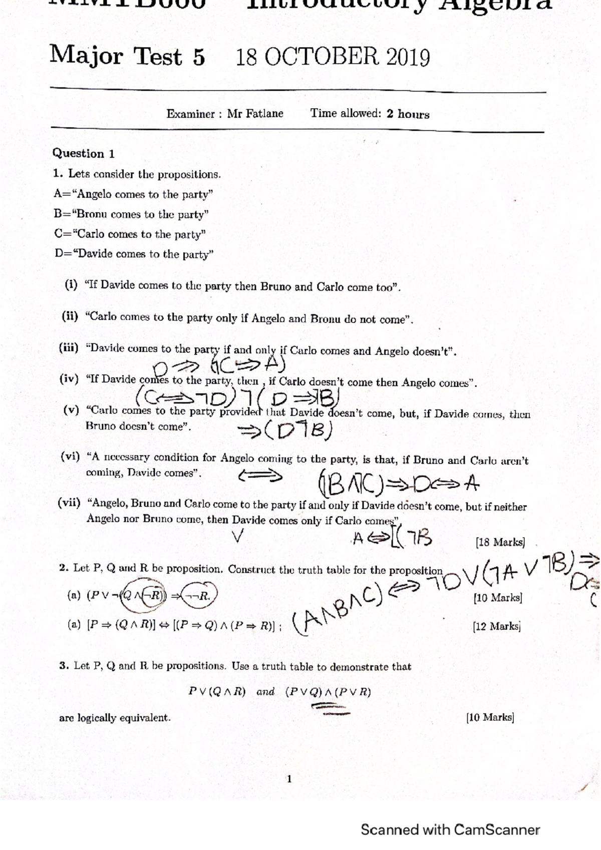 Maths past papers - BSC1 - Studocu