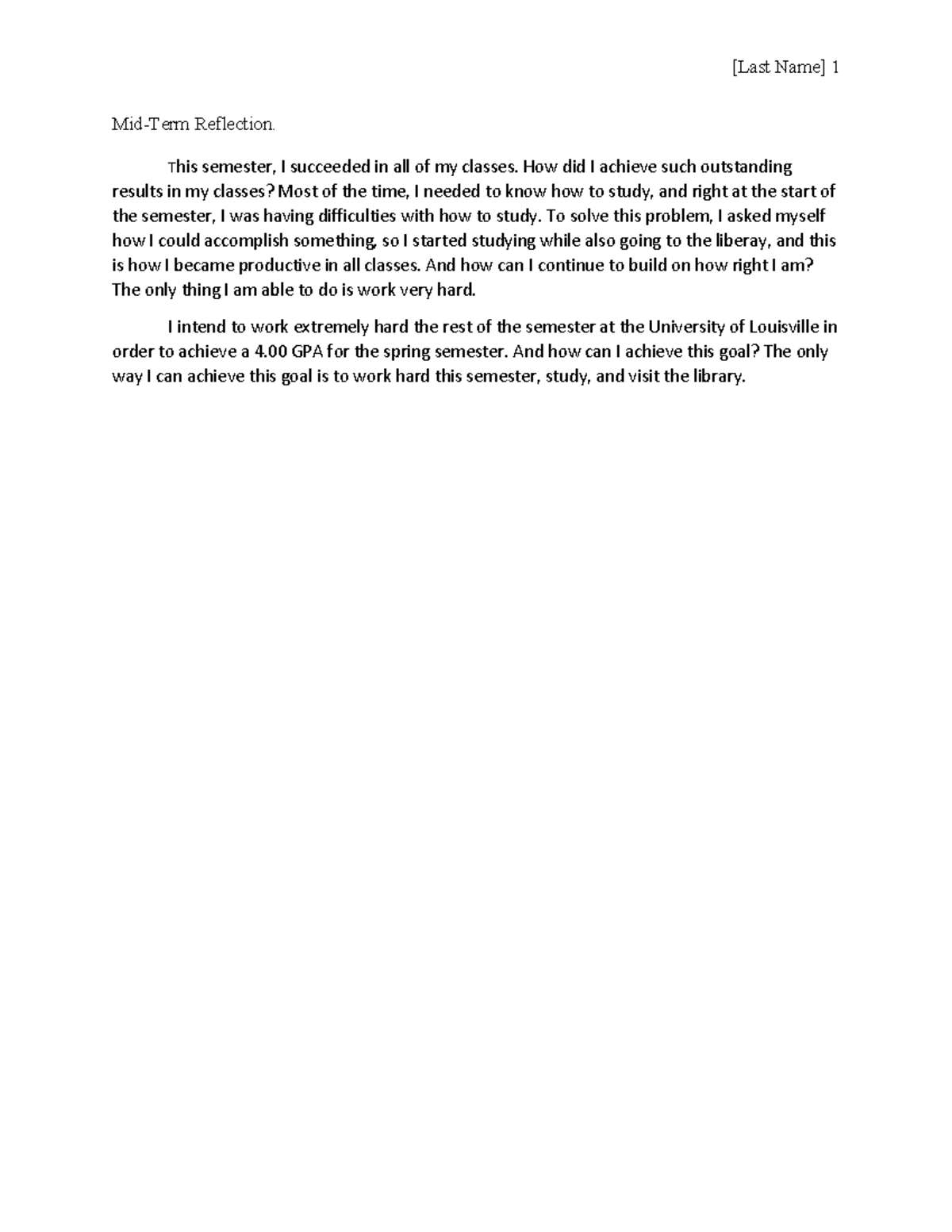 Document 78 - an guide in which needs to be done - [Last Name] 1 Mid ...