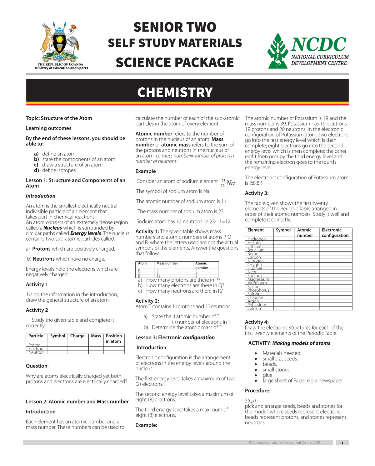 S2-Materials- Science - Ministry of Education and Sports SENIOR TWO ...